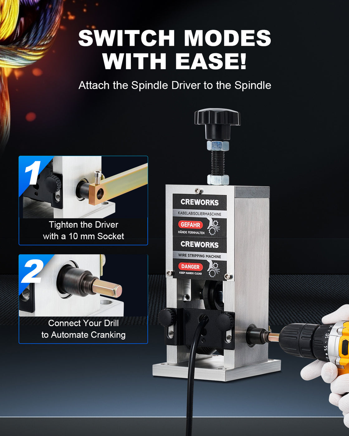 Manual Wire Stripping Machine for 0.06"-1" Copper Wires Recycling ...