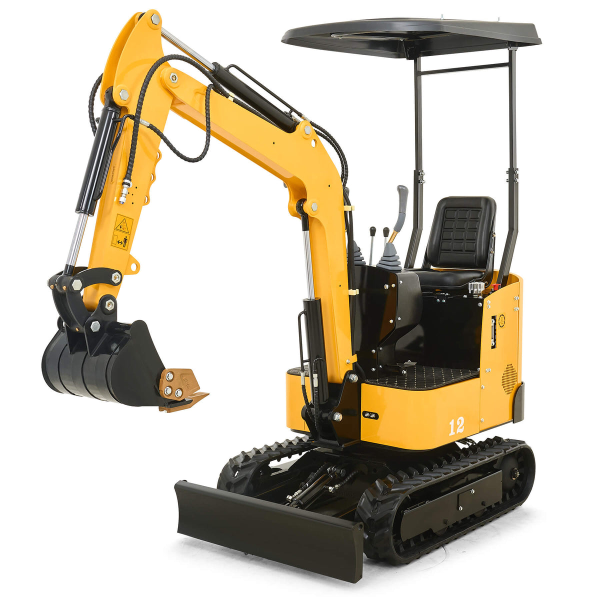 CREWORKS 13.5HP Mini Excavator B&S Engine with 6 Attachments — Creworks ...