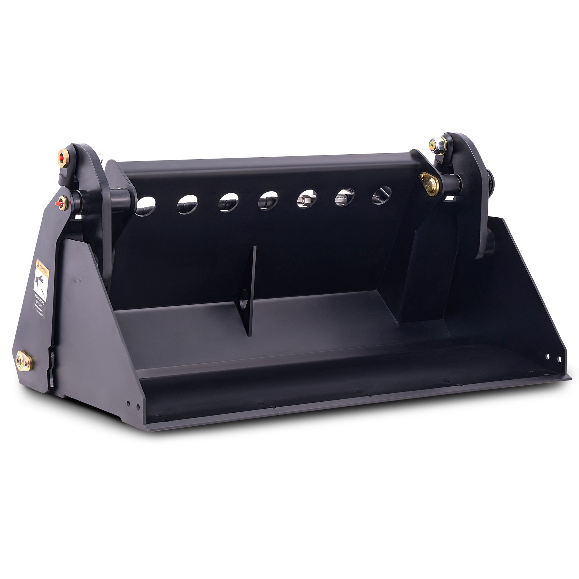 41" 4-in-1 Combo Mini Skid Steer Bucket Attachment with Quick Attach ...