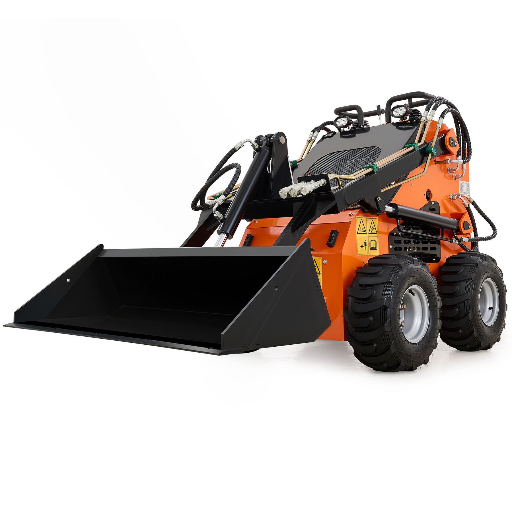 Creworks Mini Skid Steer 23 hp Gas EPA Engine Track Loader with Electr ...