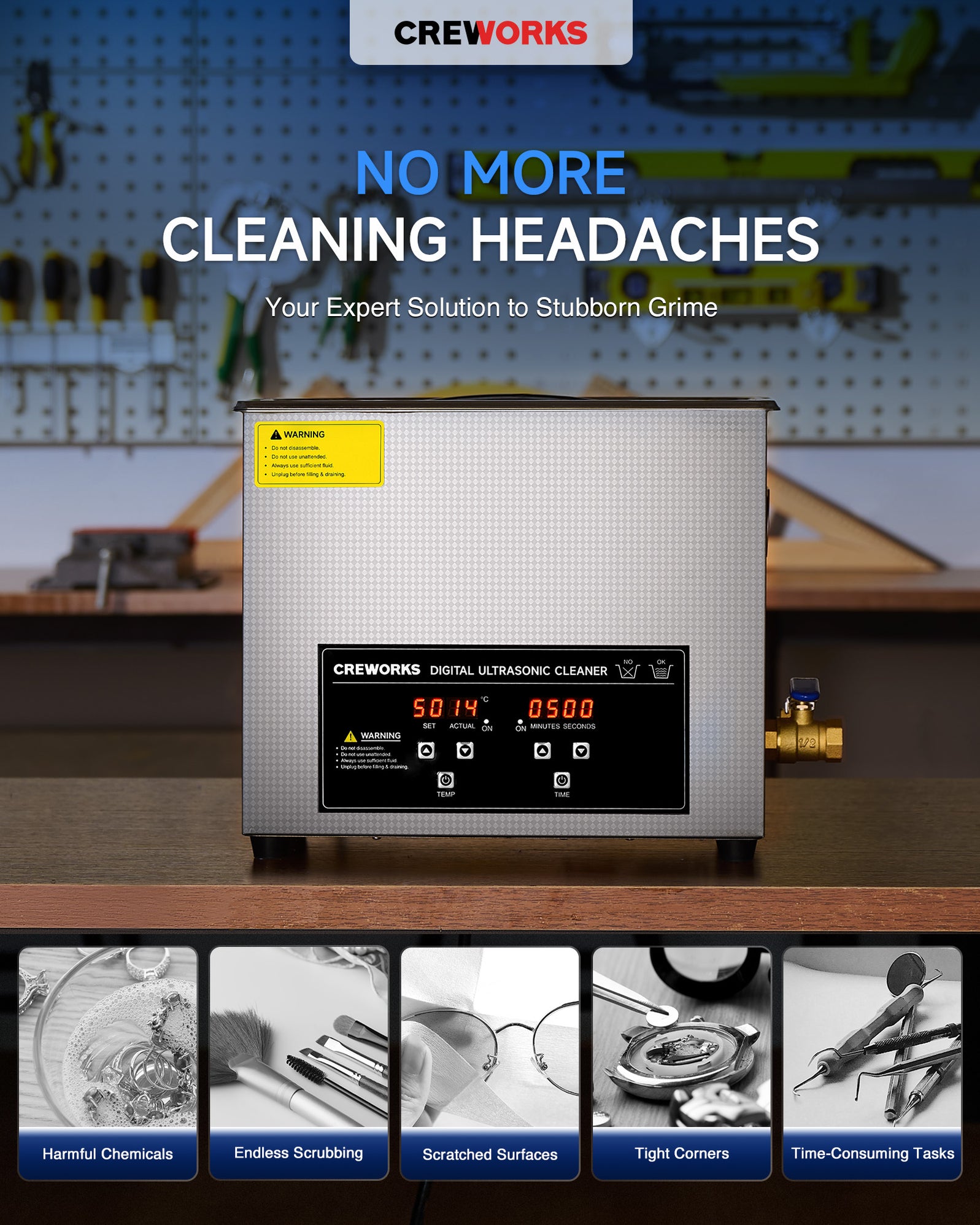 CREWORKS Supplies Ultrasonic Cleaners and Mini Excavators — Creworks ...