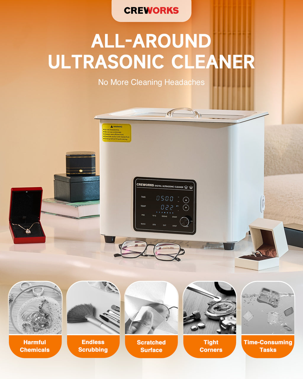 Ultrasonic Cleaner - Commercial Cleaning Machine - Creworks Equipment