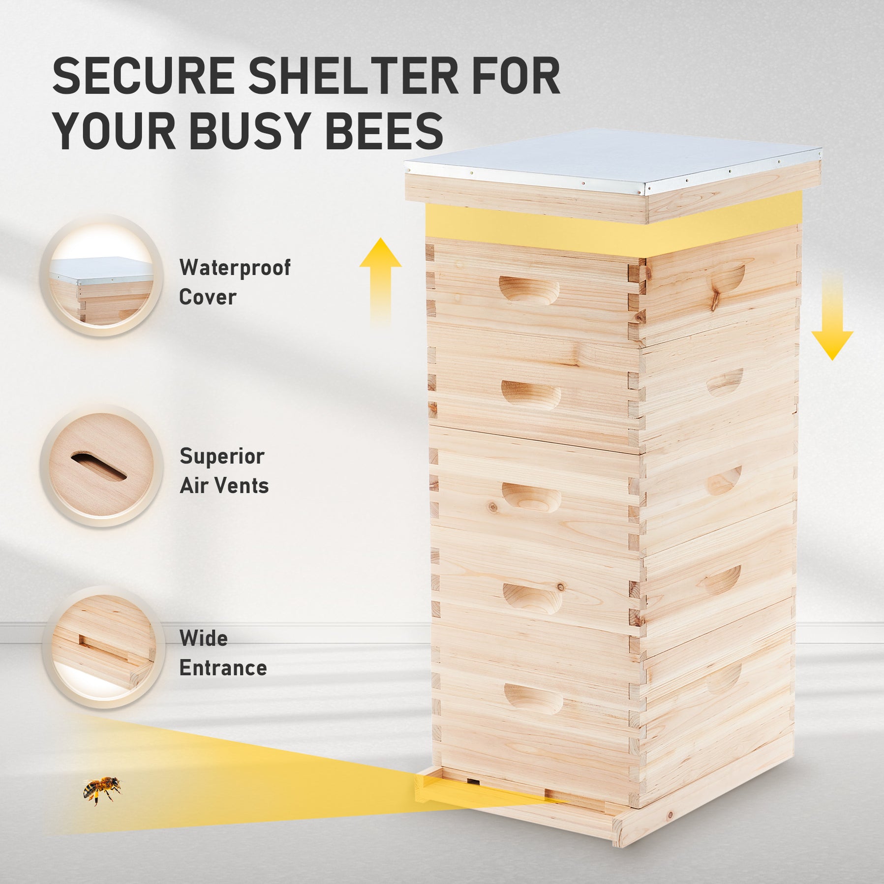 Creworks High-Quality Bee Hive Boxes & Beekeeping Kits — Creworks Equipment