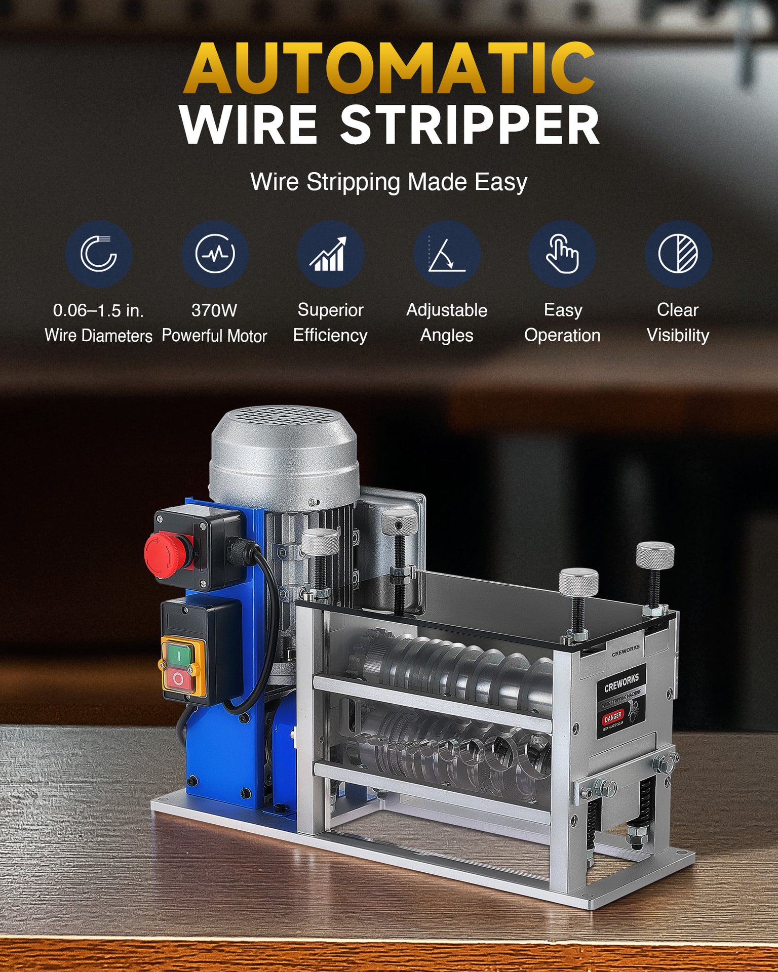 Manual & Automotive Wire Stripping Machines — Creworks Equipment