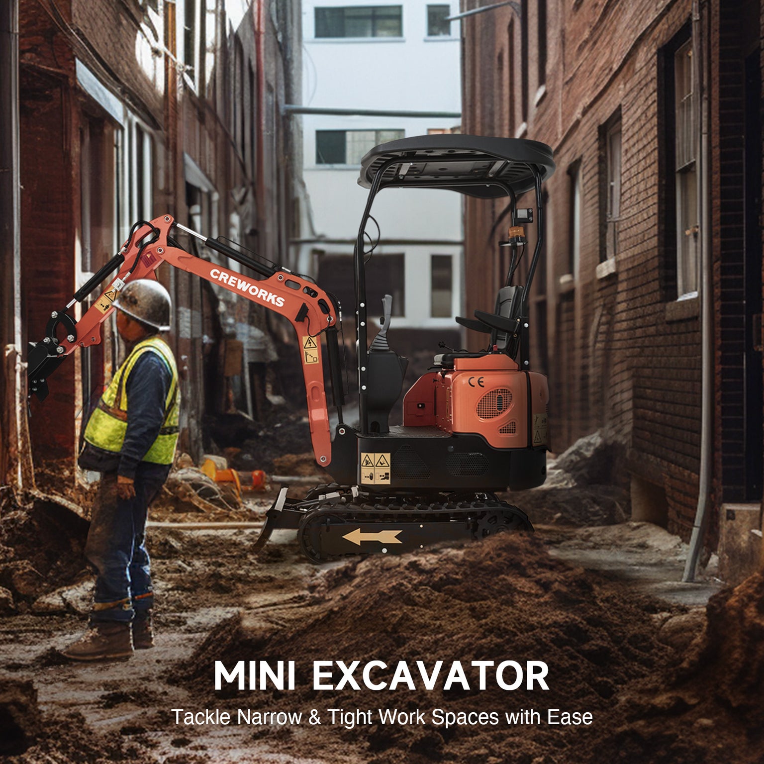 Top Compact & Mini Excavator Diggers — Creworks Equipment