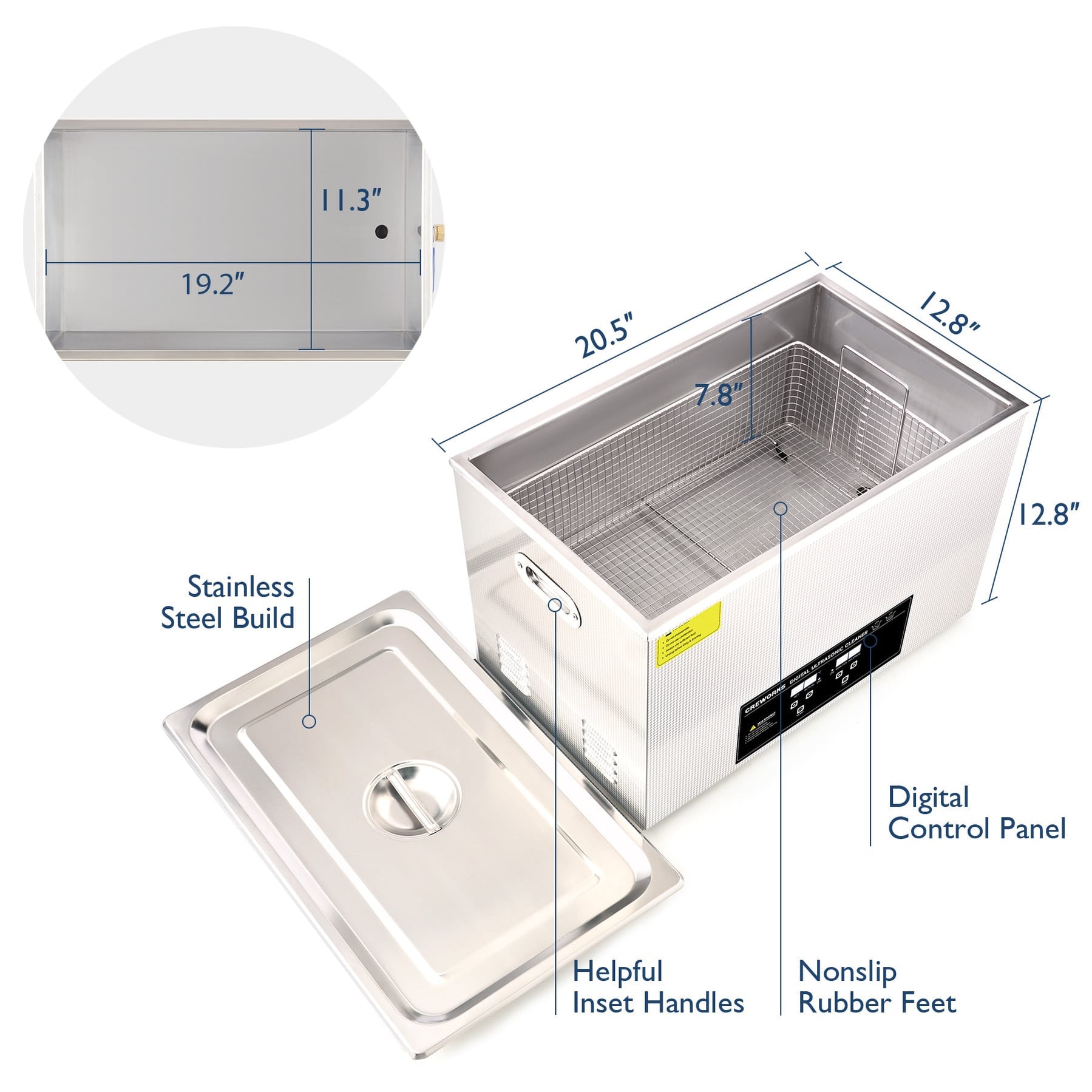 Ultrasonic Cleaner with Digital Timer and Heater for Ultrasonic Cleani ...