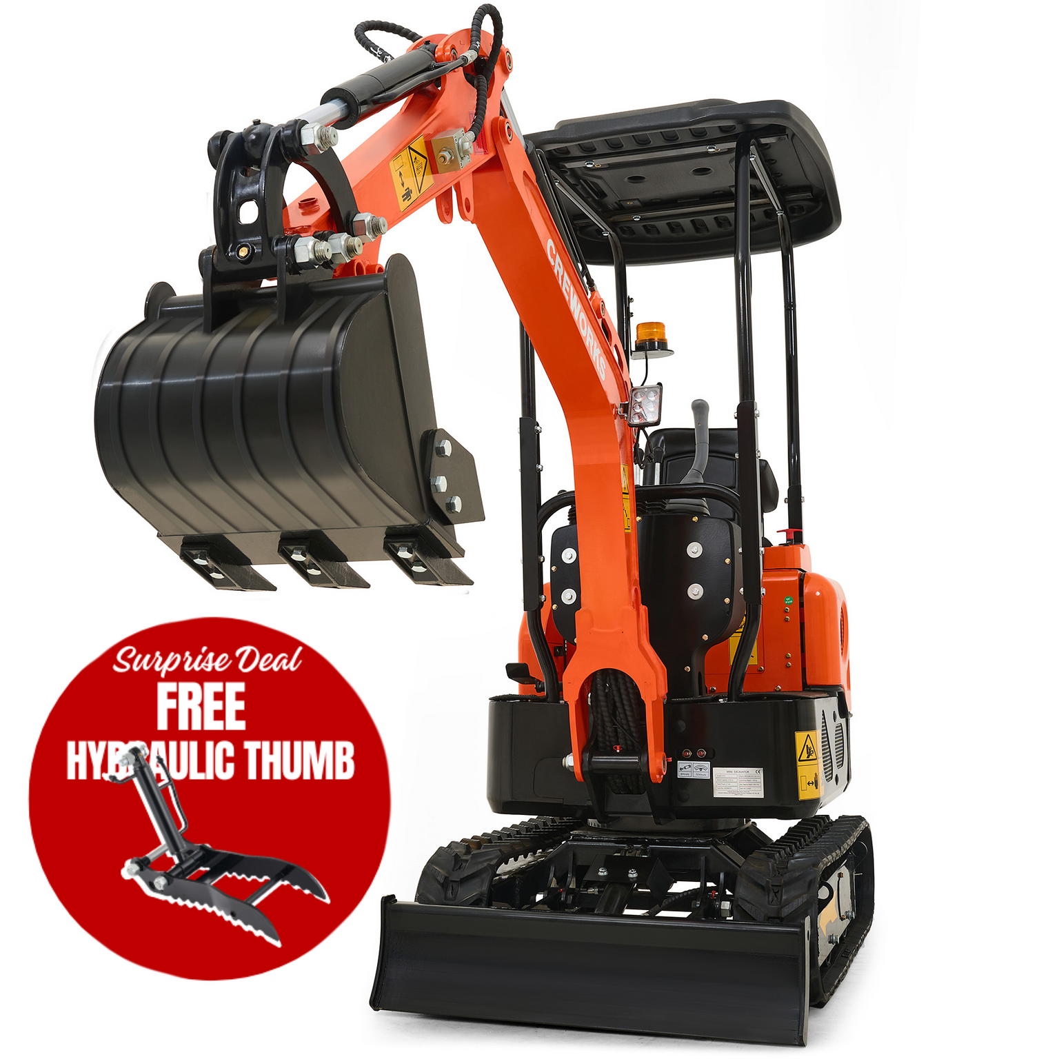 Top Compact & Mini Excavator Diggers — Creworks Equipment