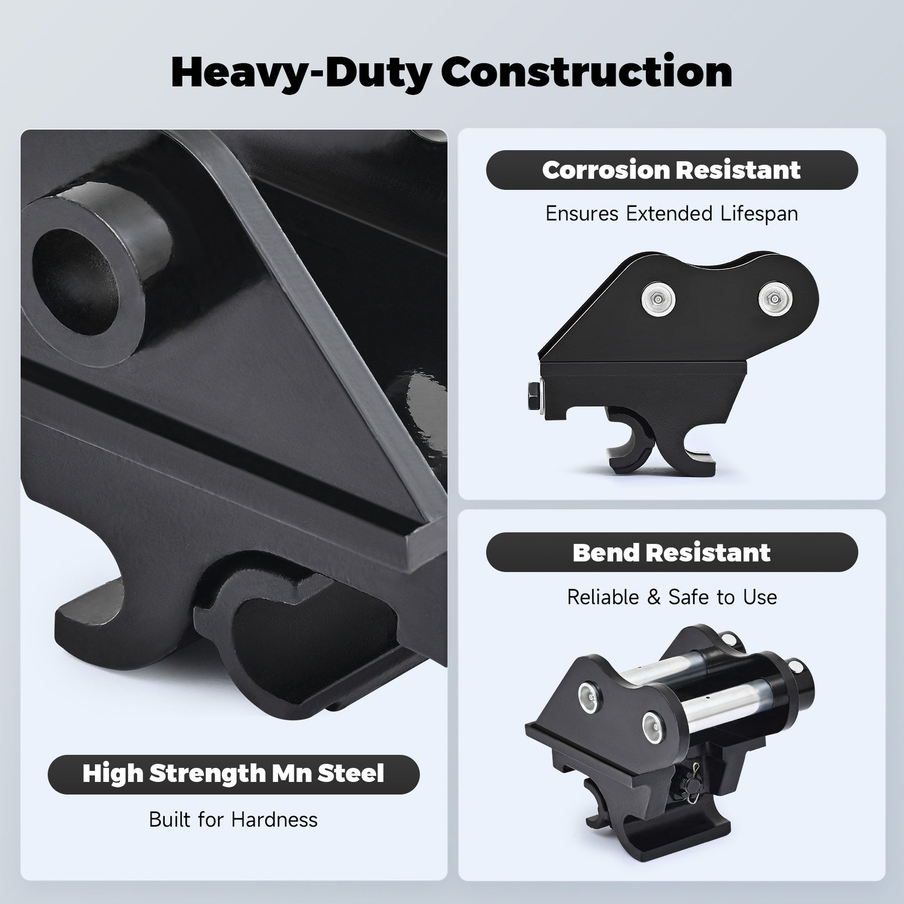 AHM Quick Hitch Attachment for Mini Excavators Digger Quick Attachment ...