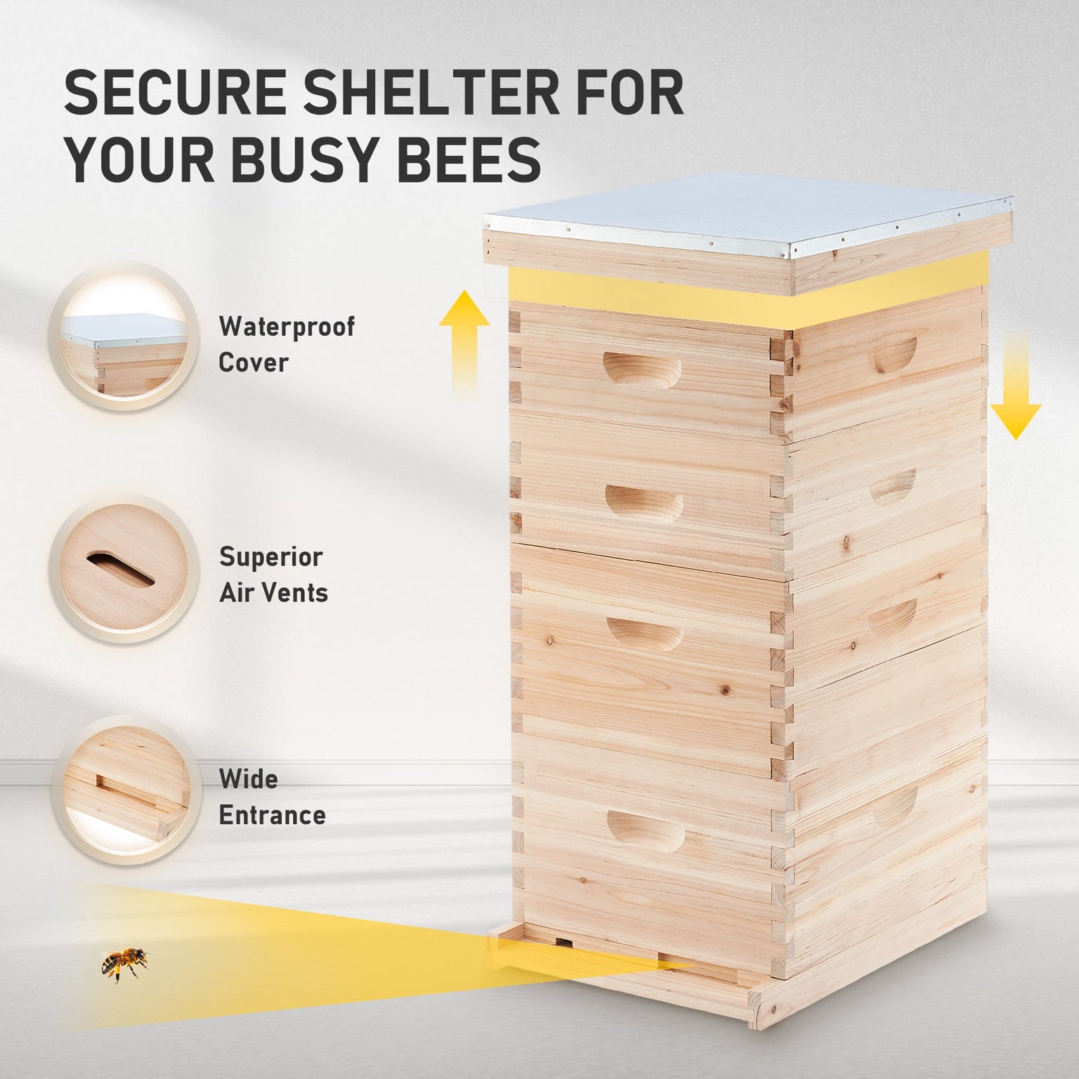 Creworks High-Quality Bee Hive Boxes & Beekeeping Kits — Creworks Equipment