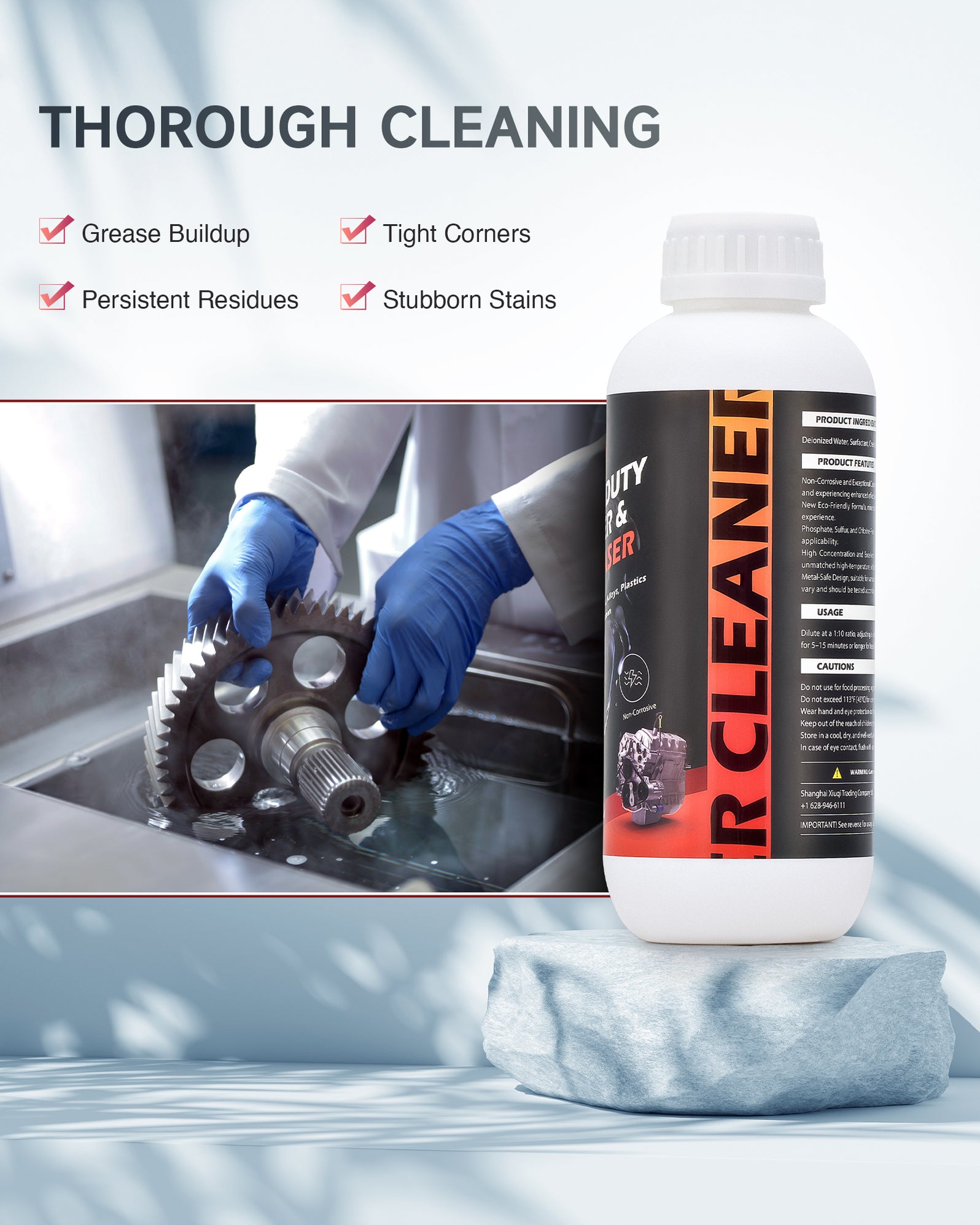 Concentrated Carburetor Cleaning Solution for Ultrasonic Cleaner 34 oz ...