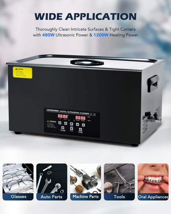 Ultrasonic Cleaning: Professional Ultrasonic Machine with Heater, Time ...