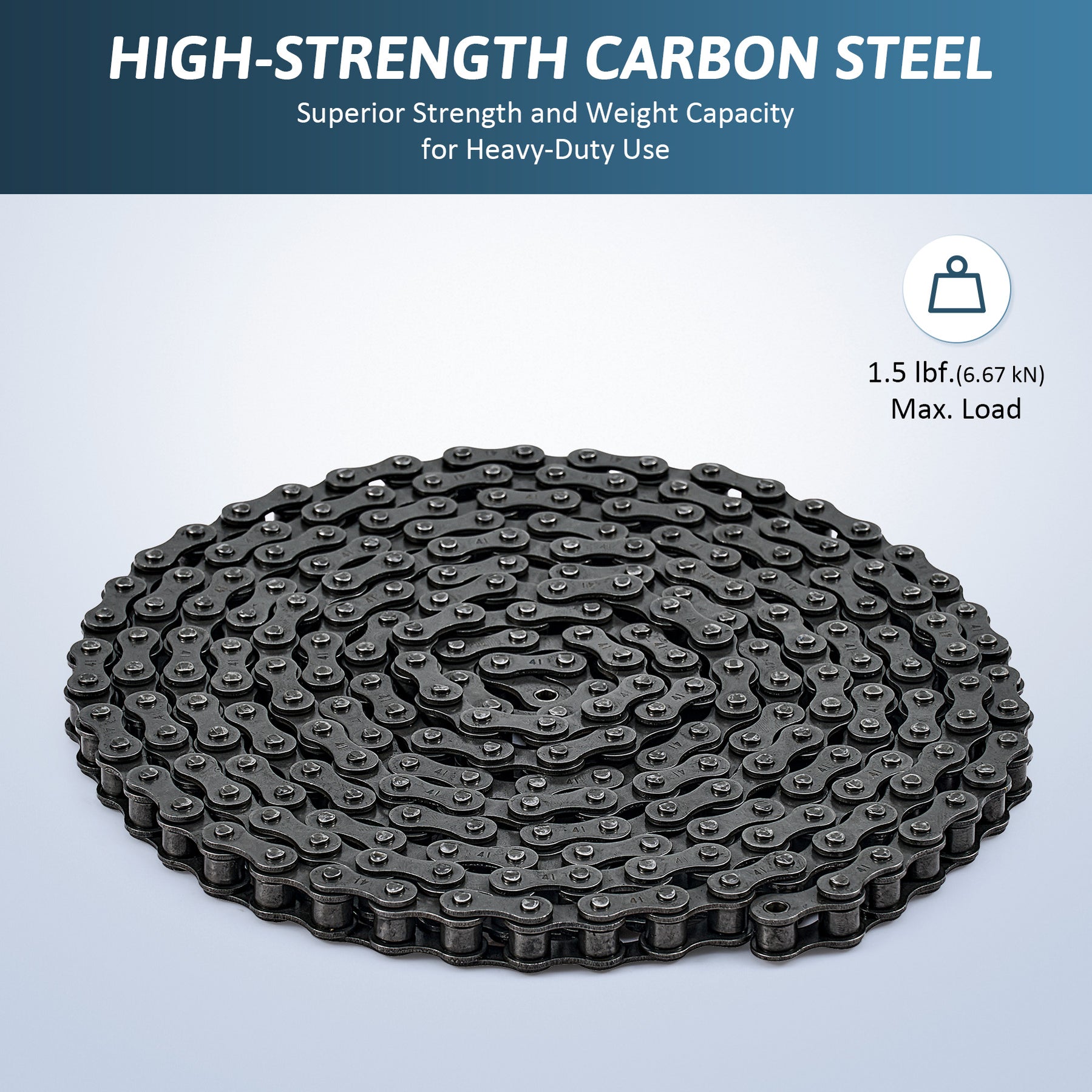 CO-Z 41 Roller Chain for Electric Gate Openers with 2 Connecting Links ...