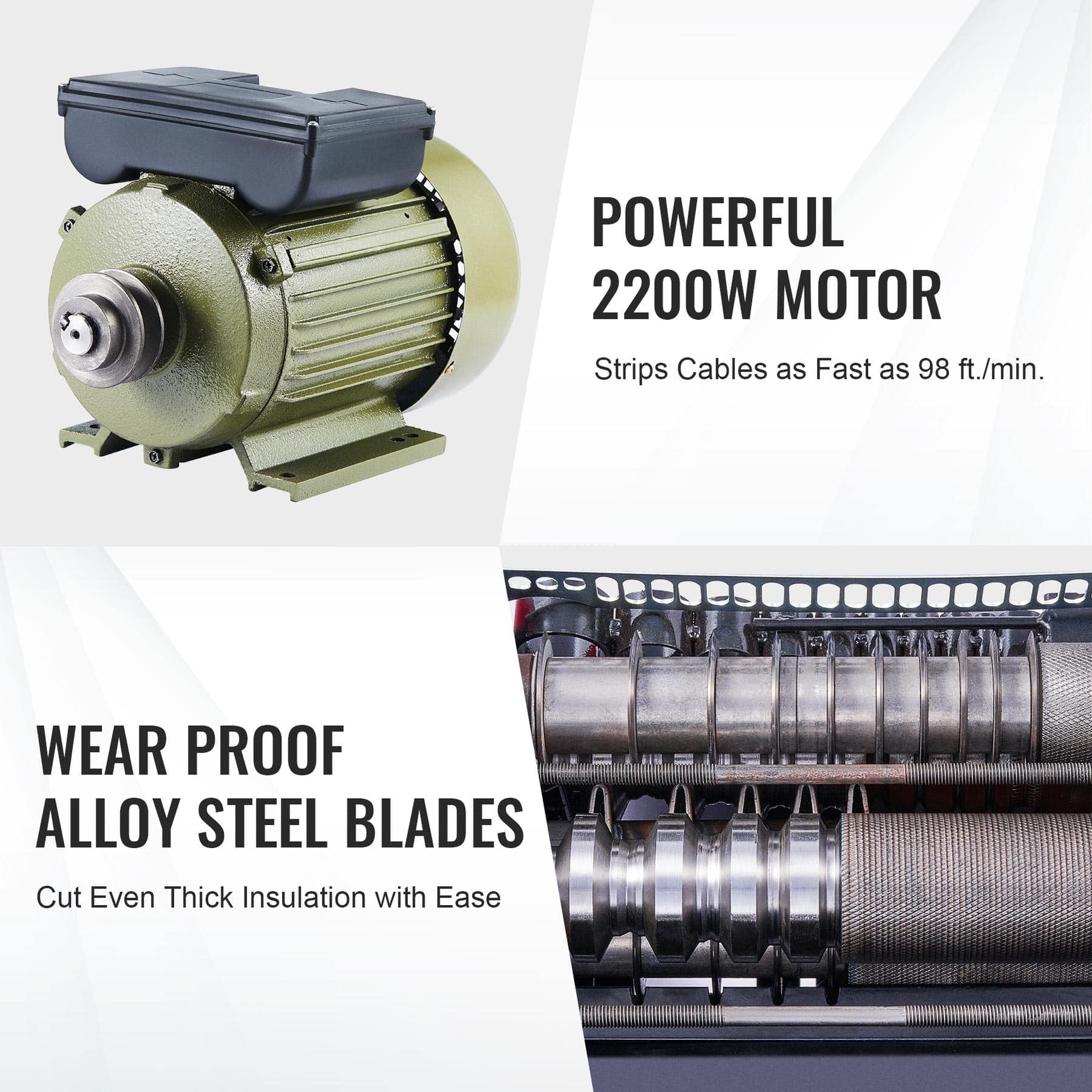 Automatic Wire Stripper with 12-Channel and Dual Roller Wheels ...
