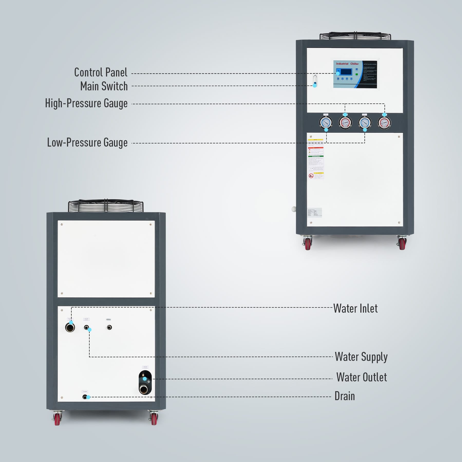4.2 Ton Cooling Chiller for 15.9 Gal. Laser & CNC Water Chiller ...