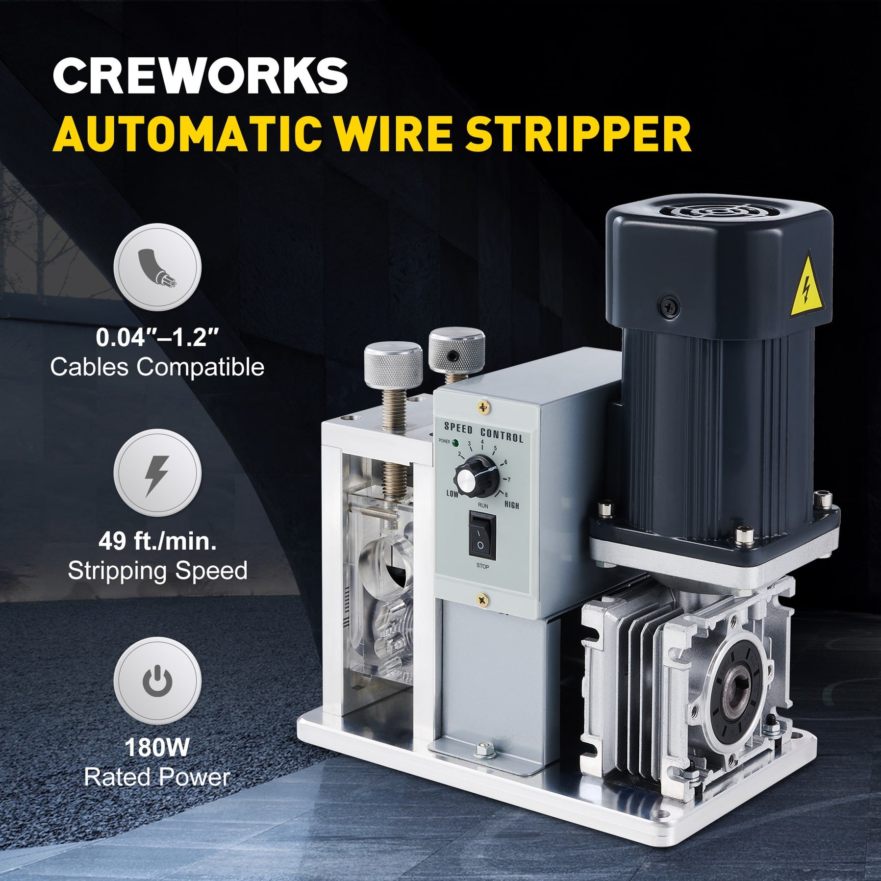 Manual & Automotive Wire Stripping Machines — Creworks Equipment