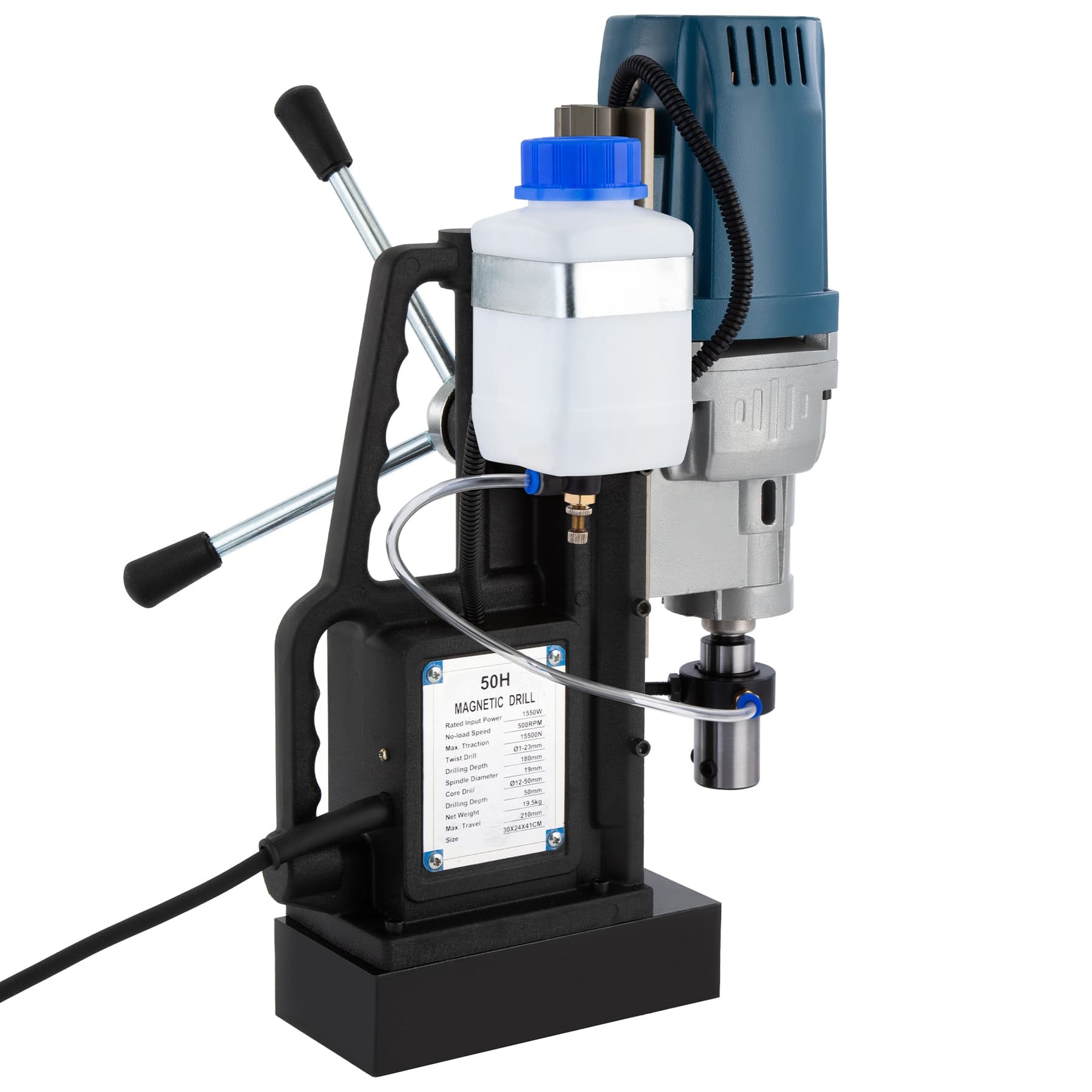 Portable 1550W Mag Drill | 2.1" Bore Diameter | 3500 lbf Heavy-Duty El ...