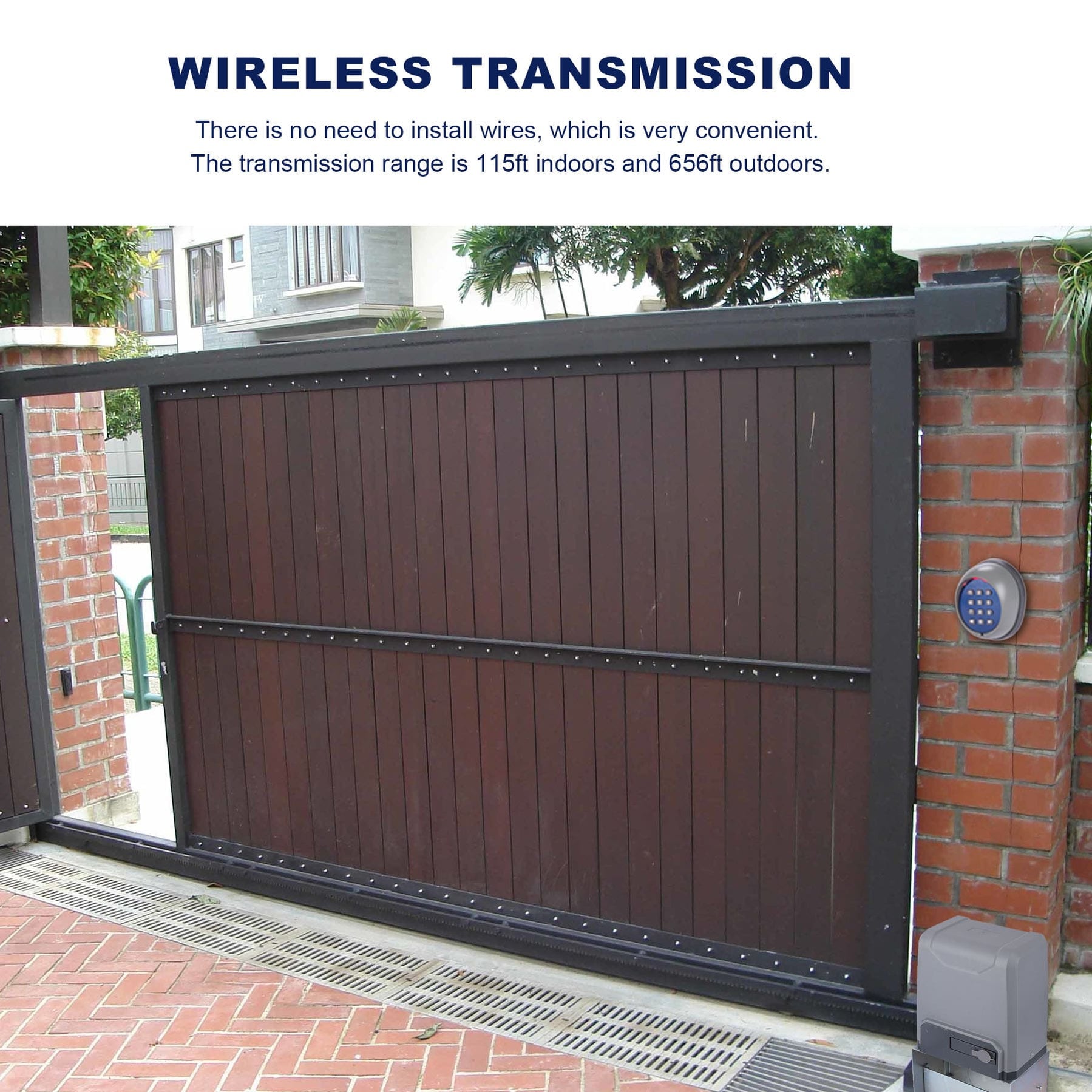 Wireless Keypad Door Lock Opener For Sliding Gate Opener Home Security ...