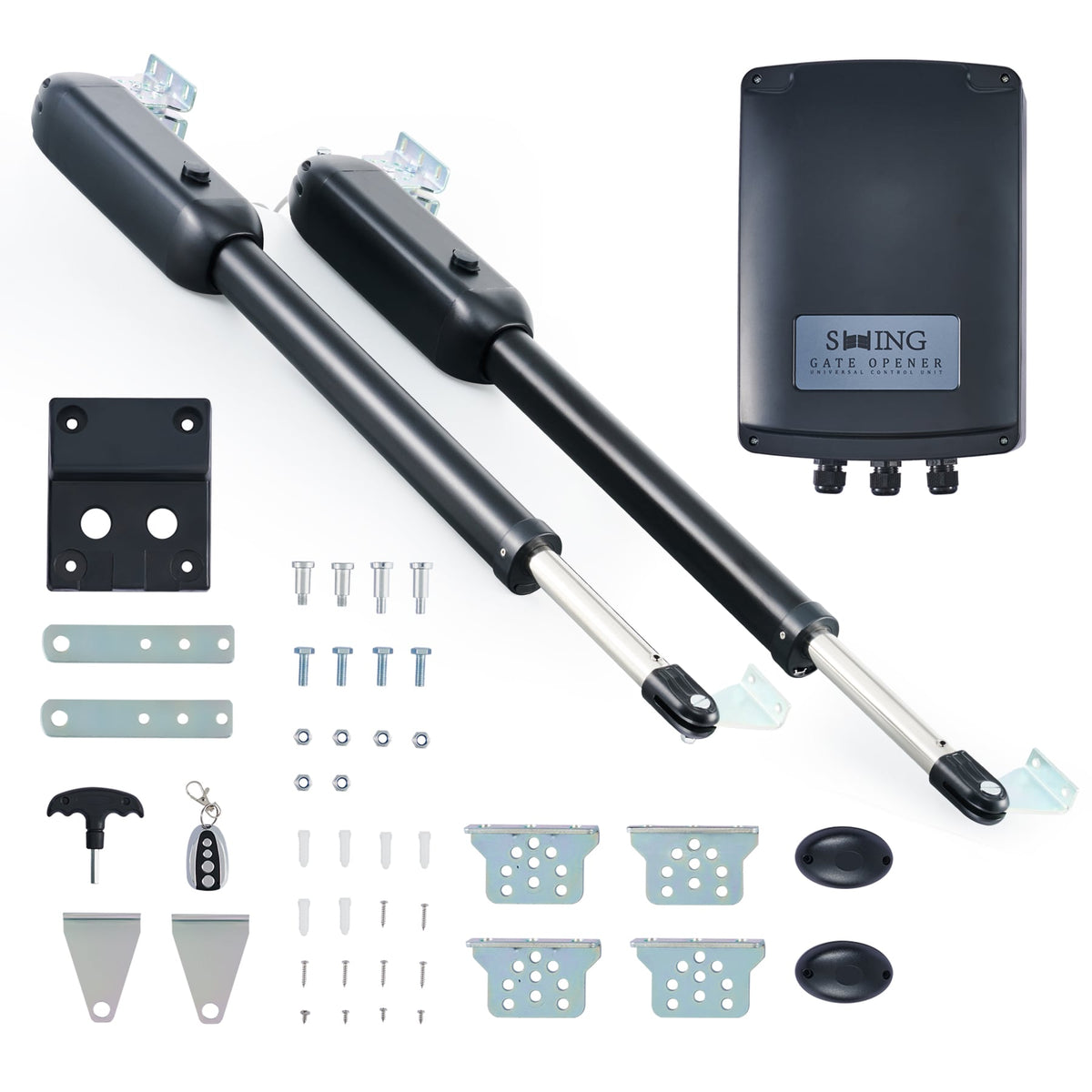 Dual Swing Gate Openers with Hardware Kit 880lb — Creworks Equipment